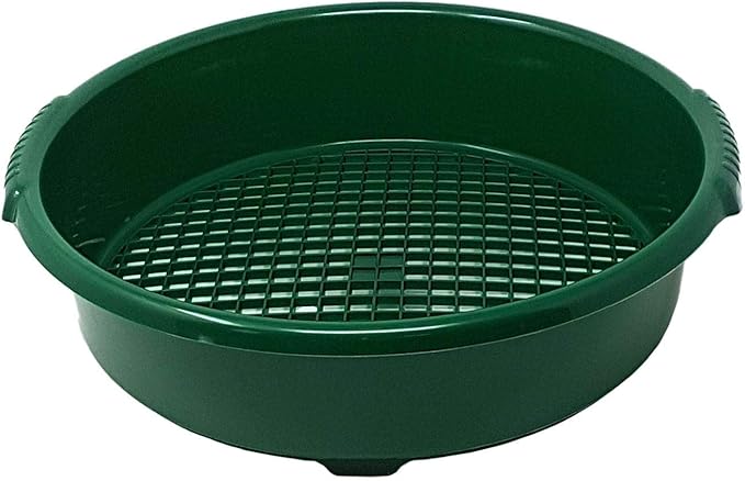 Large Thick BPA Free Made UK Green Garden Soil Waste Sieve Riddle ...