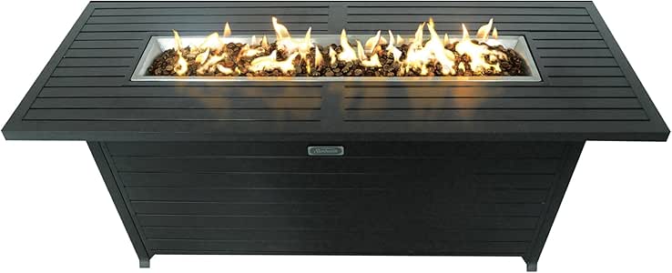 Amazon.com: Sunbeam 60' Outdoor Premium Aluminum Fire Table.: Garden ...