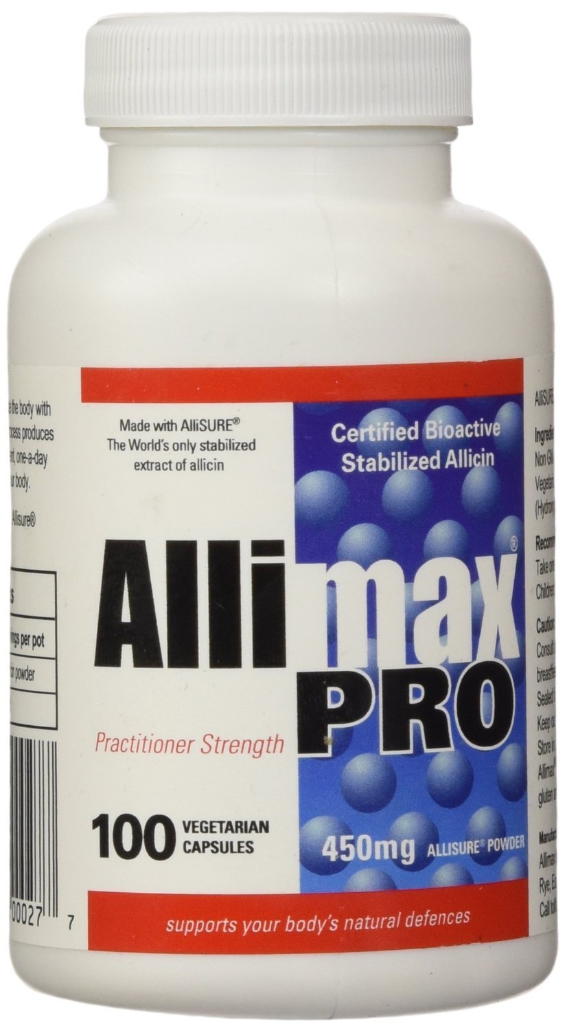 Allimax Pro 450mg 100 Capsules. Professional Strength Support for Your ...