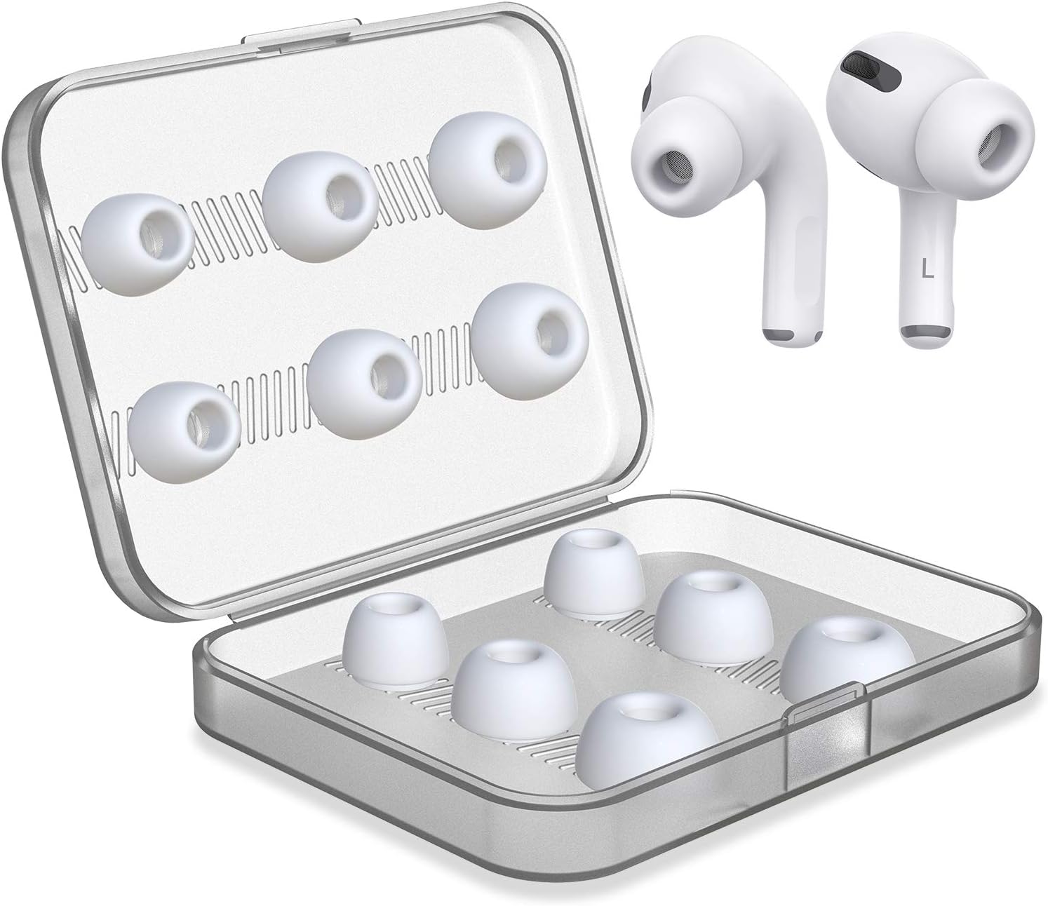 New Bee AirPods Pro Replacement Earbuds Replacement Ear: Amazon.co.uk ...