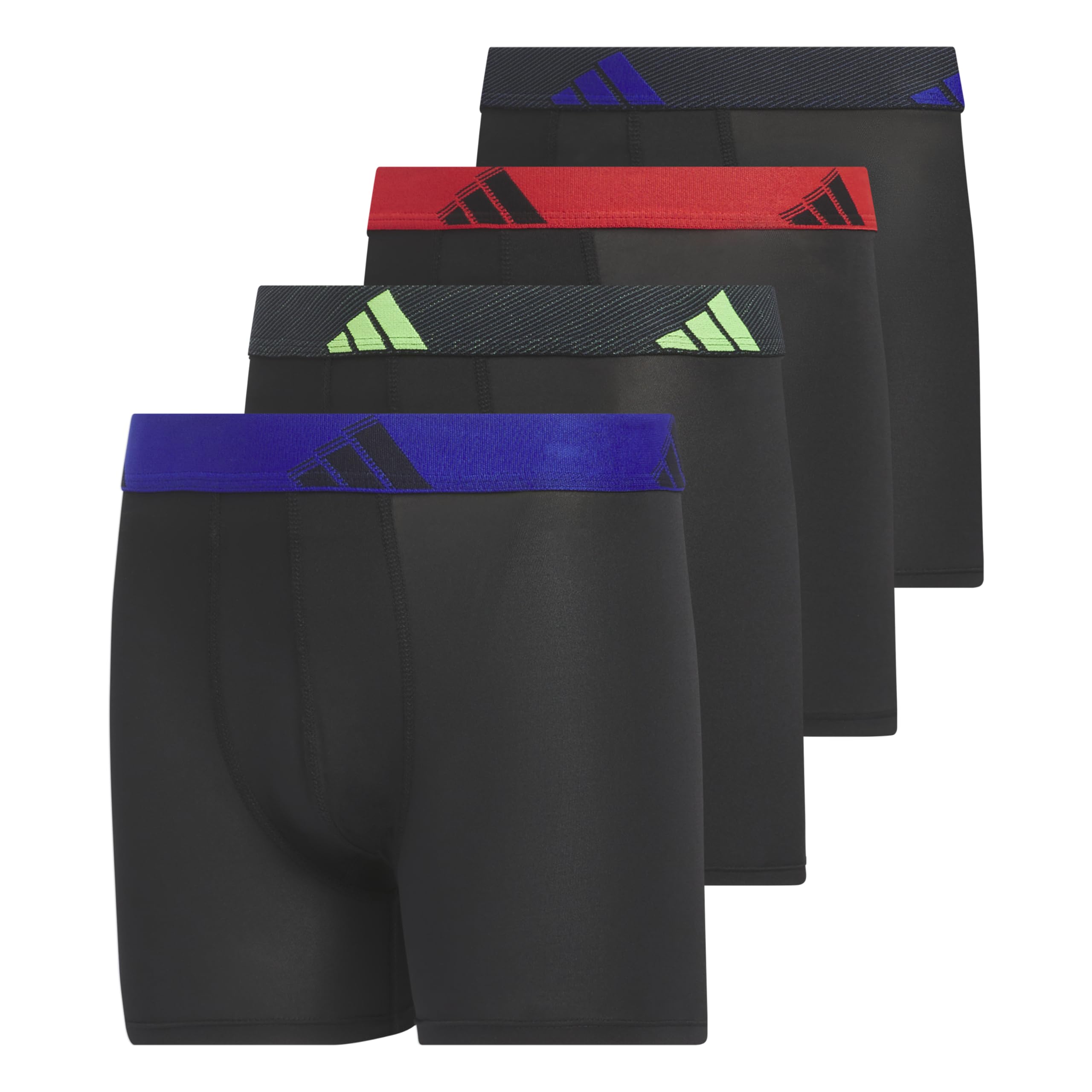 adidas Boys' Performance, Kids Underwear, Athletic Fit Microfiber Boxer ...