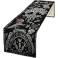Amazon.com: Viking Raven Tree of Life Vegvisir Table Runner TV Stand ...