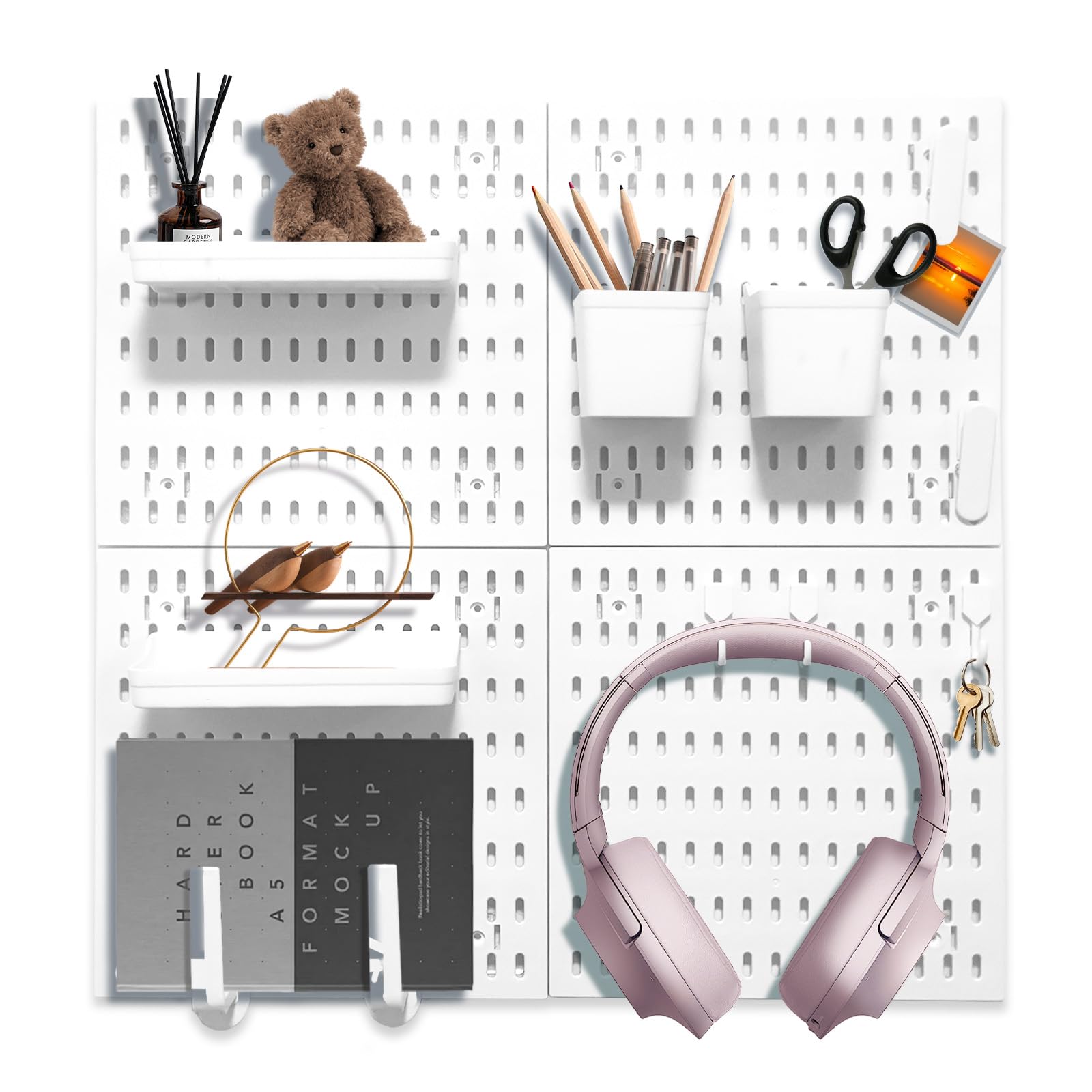 SHGJ&SOFT PegBoard Combination Kit, Pegboards and Accessories Modular ...