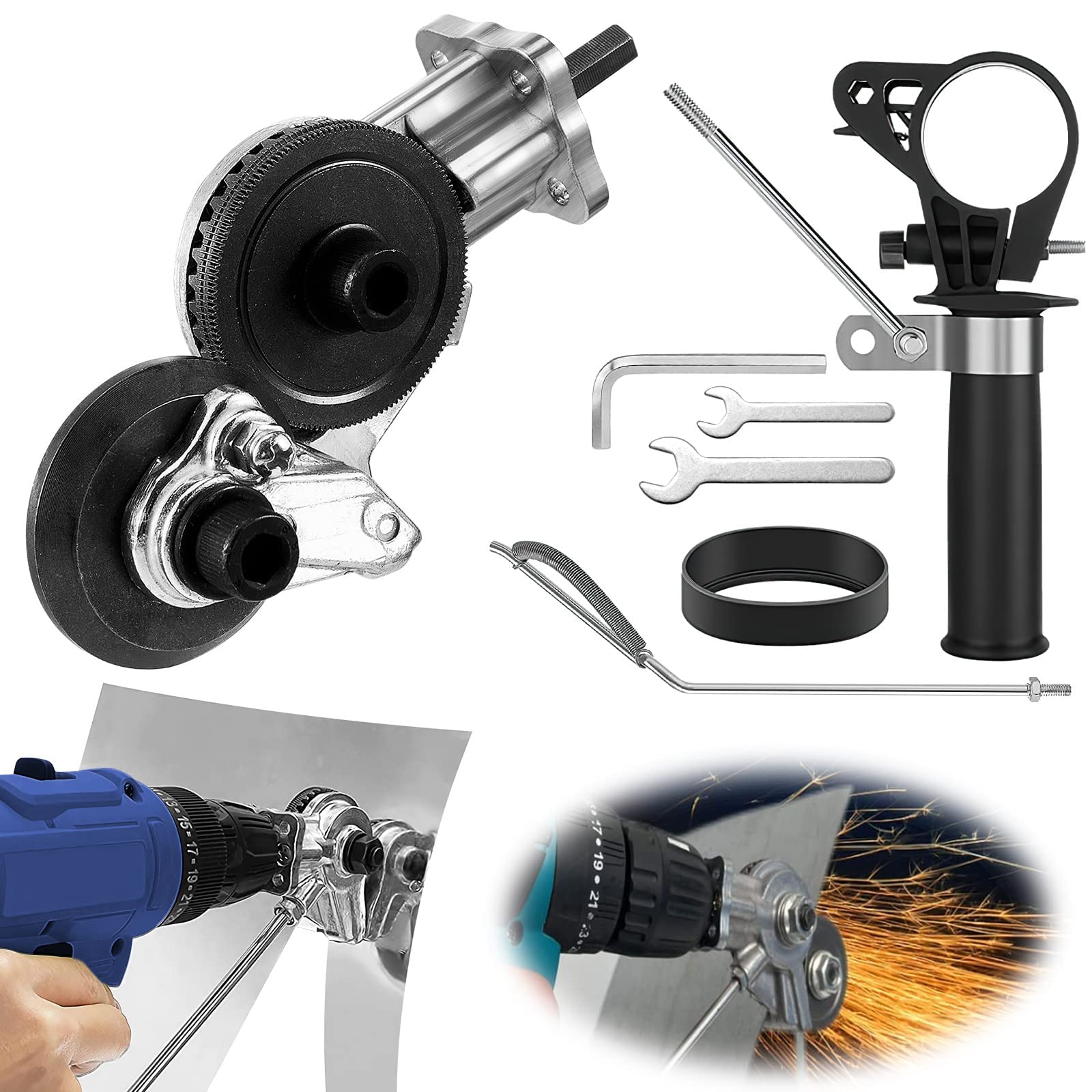 Metal Nibbler Drill Attachment, Electric Drill Plate Cutter, DIY Metal ...