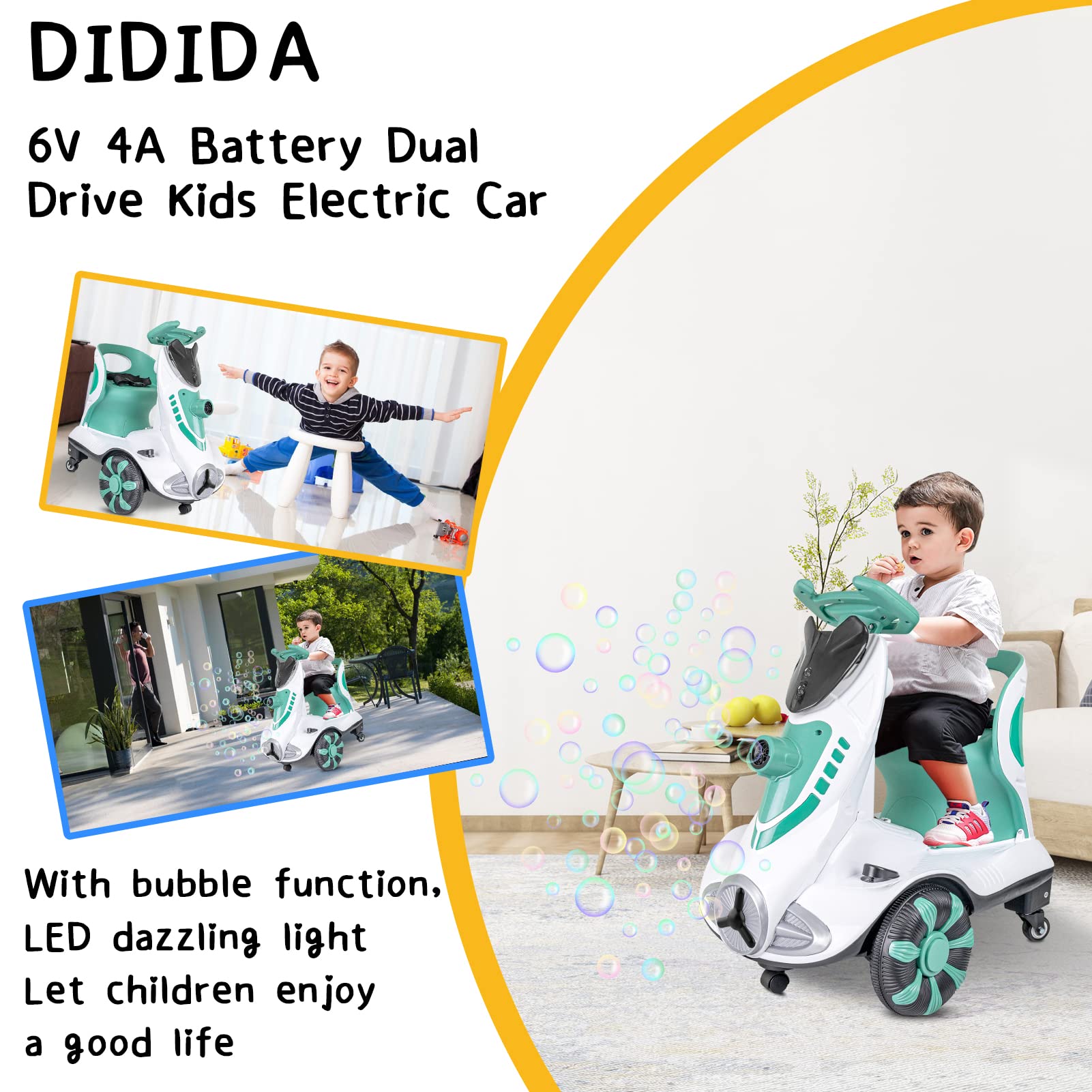 Mua 6V 4A Dual Drive Kids' Electric Vehicles,Kids' Ride on Electric ...