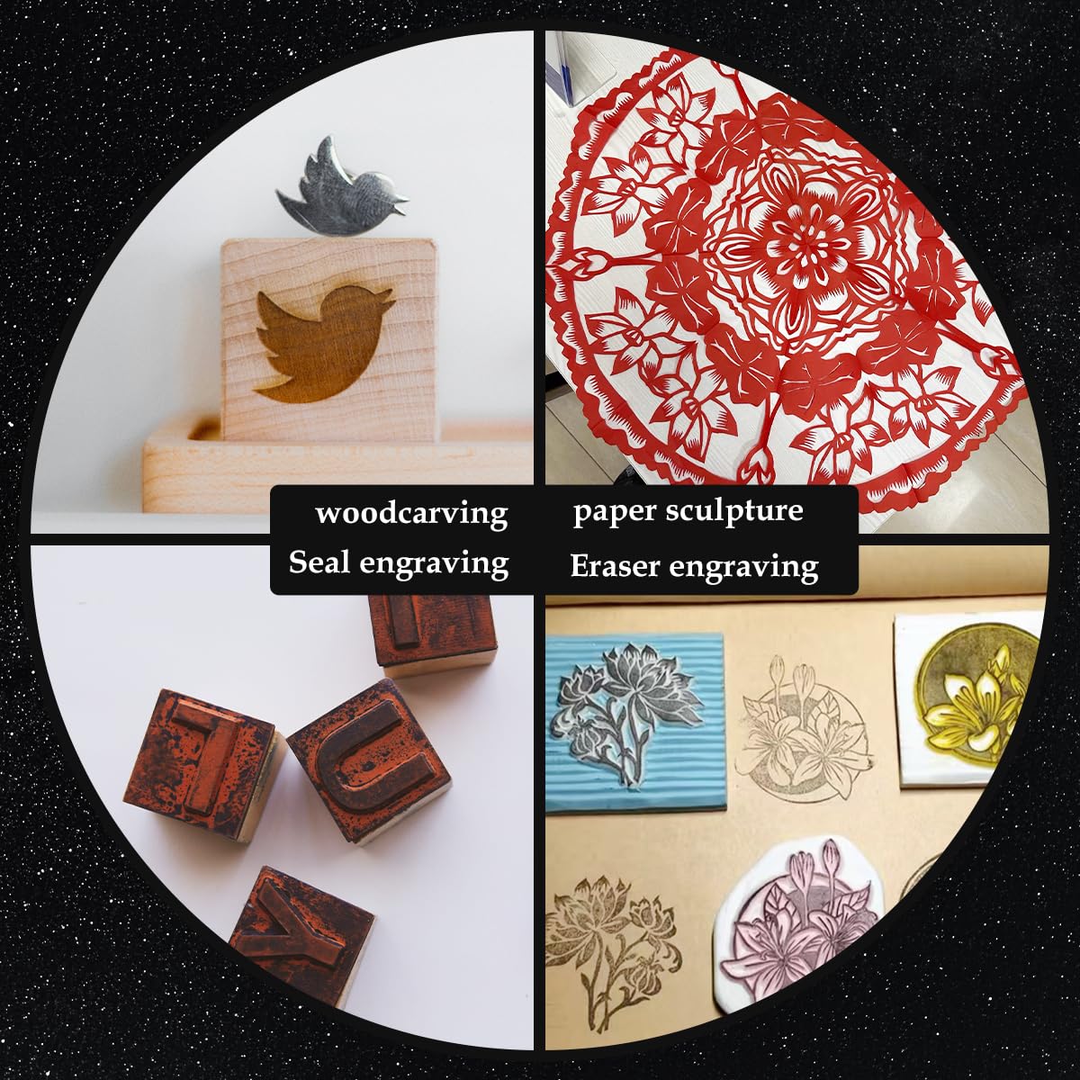 Mua Esamploe 12 Pcs Stone Carving Tool,Tungsten Steel Soapstone Carving ...