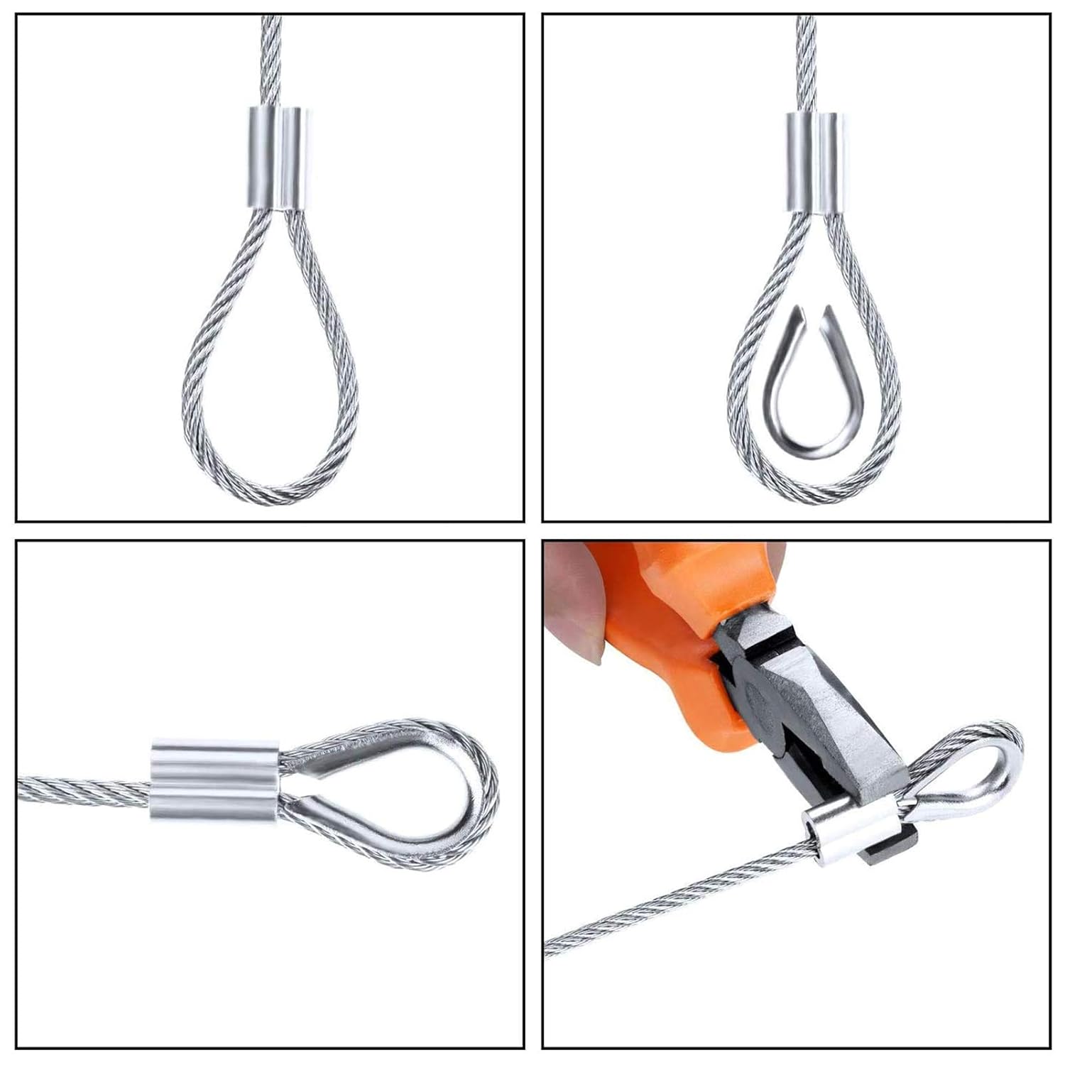 Guanici M6 304 Stainless Steel Thimble Wire Rope Thimbles Wire Rope ...