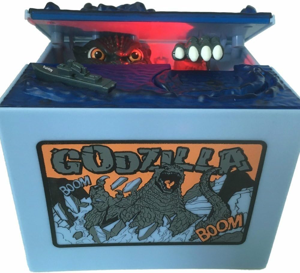 Amazon.com: Cool Musical Automatic Godzilla Bank Stealing Coin Moving ...