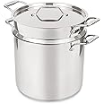 Amazon.com: All-Clad Simply Strain Stainless Steel Stockpot, Multipot ...
