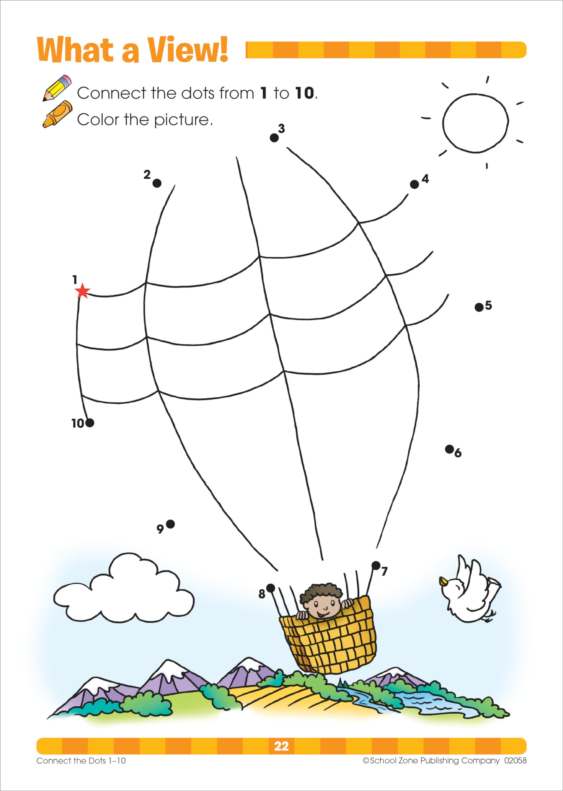 Mua School Zone - Connect the Dots Workbook - 32 Pages, Ages 3 to 5 ...