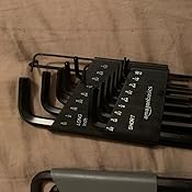 AmazonBasics 36-Piece Allen Wrench/Hex Key Set - Inch/SAE and Metric ...