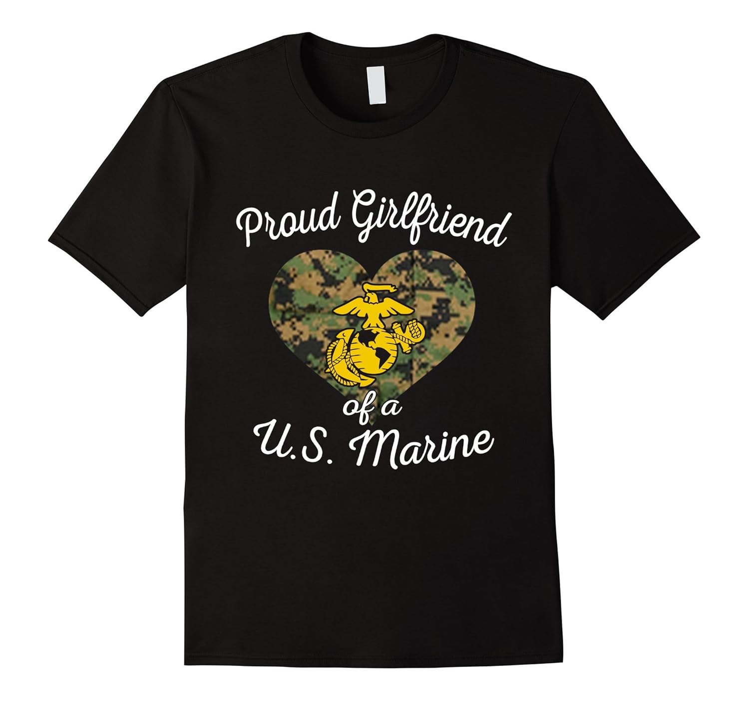 Proud Girlfriend of a Marine T-shirts-BN – Banazatee