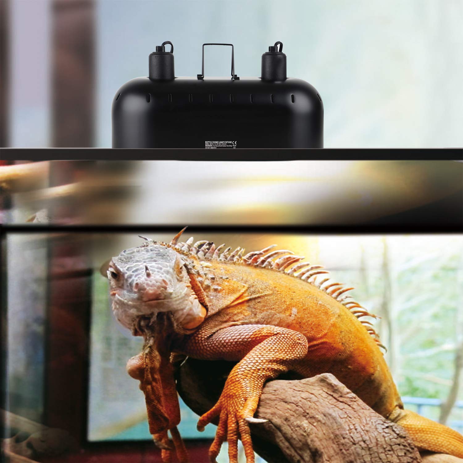 Mua DXOPHIEX 15inch Dual Reptile Light Fixture, Max 150W Dual Reptile ...