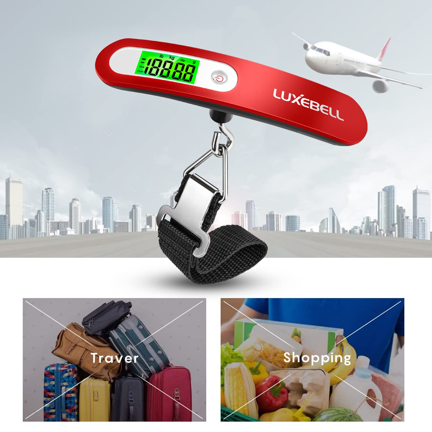 Mua Digital Luggage Scale Gift for Traveler Suitcase Handheld Weight ...