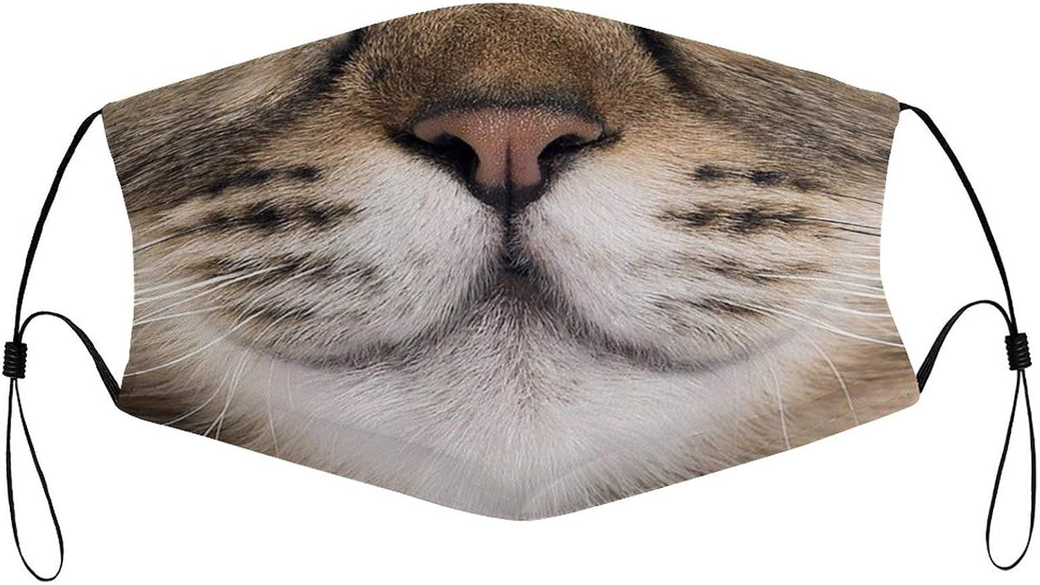Printed Funny Cat Face Mask, Comfortable Balaclava Windproof Dustproof ...