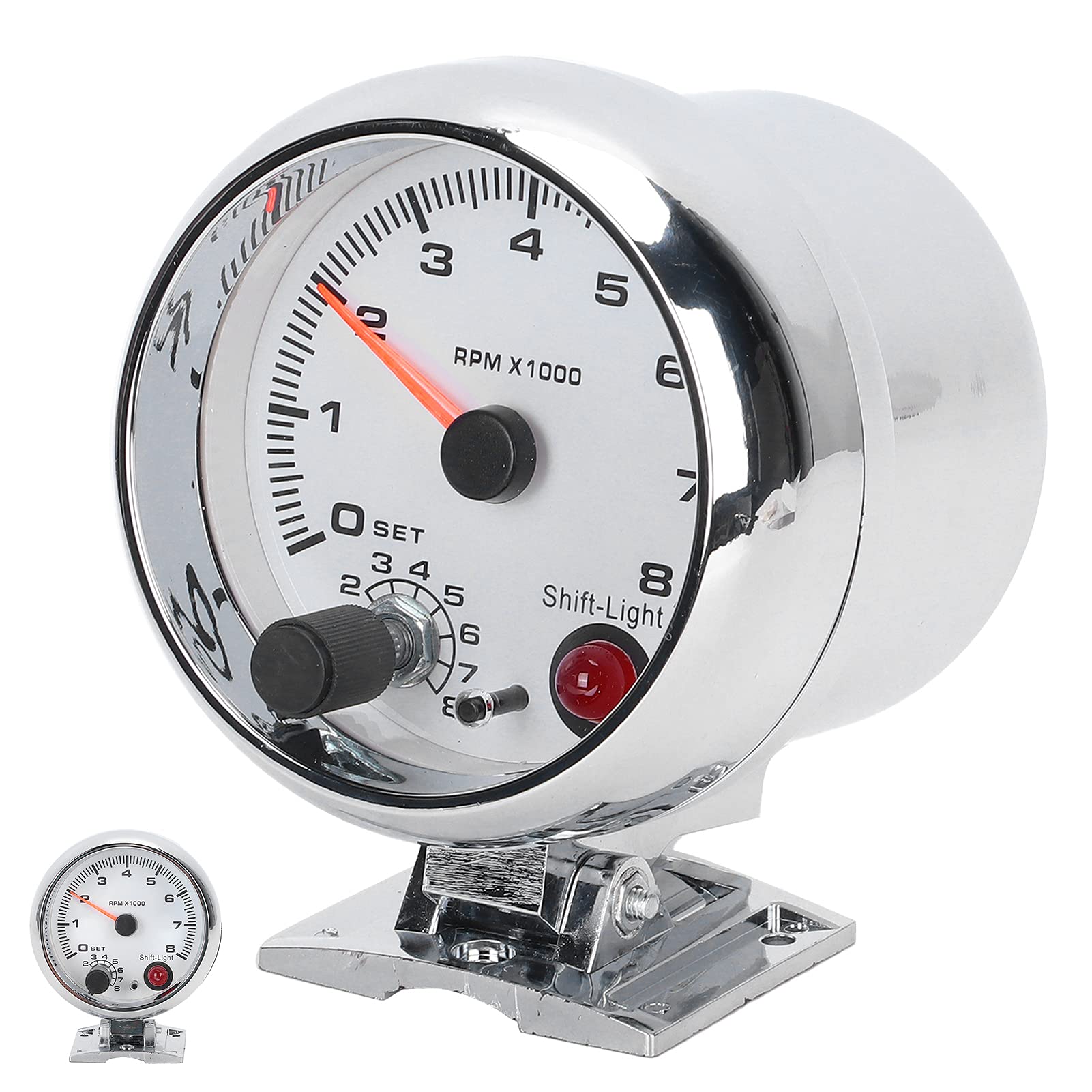Tachometer Tacho Gauge Car RPM Revolution Meter 3.75in 0?8000 RPM 7 ...