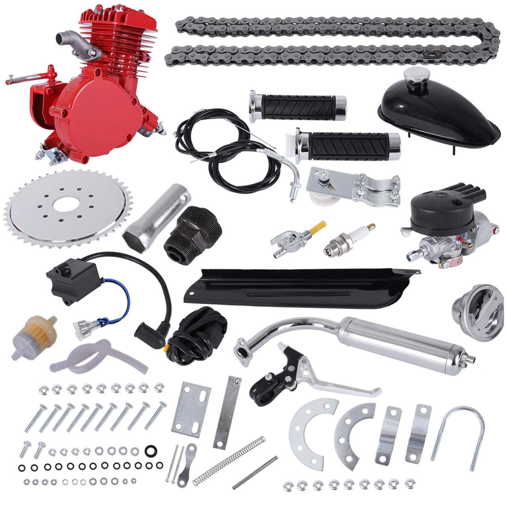 Buy Boddenly Bicycle Motor Engine Kit - 80CC 2 Cycle Motor Motorized ...