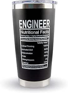 Amazon.com | Engineer Gifts - Large Travel Coffee Tumbler Mug 20oz ...