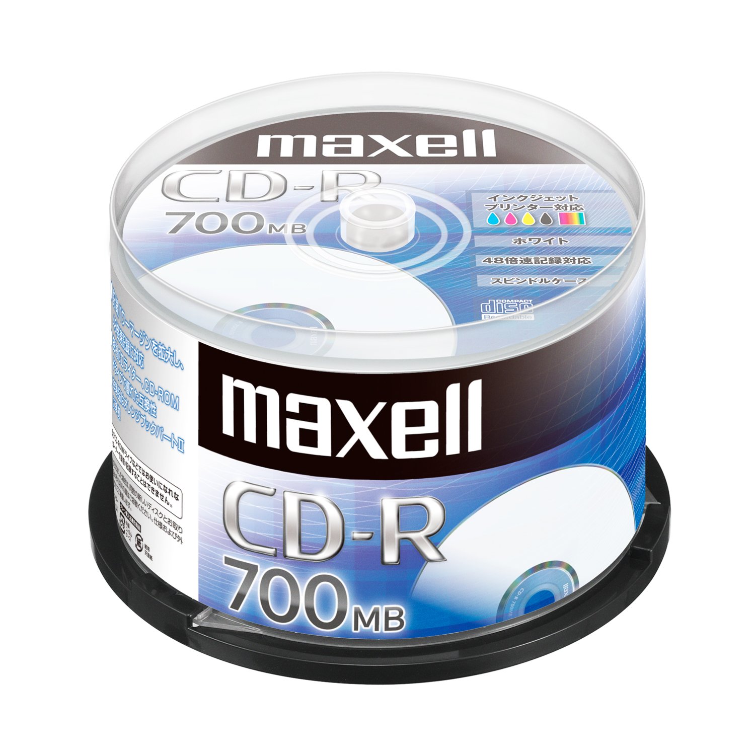 【価格推移】 maxell データ用 CD-R 700MB 48倍速対応 インクジェットプリンタ対応ホワイトの最安値 | プライシー