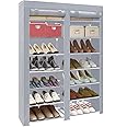 Amazon.com: ERONE Shoe Rack Storage Organizer , 28 Pairs Portable ...