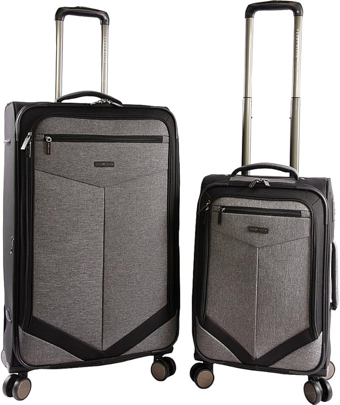 Amazon.com | Perry Ellis Luggage Reverse 2 Piece Set Expandable ...