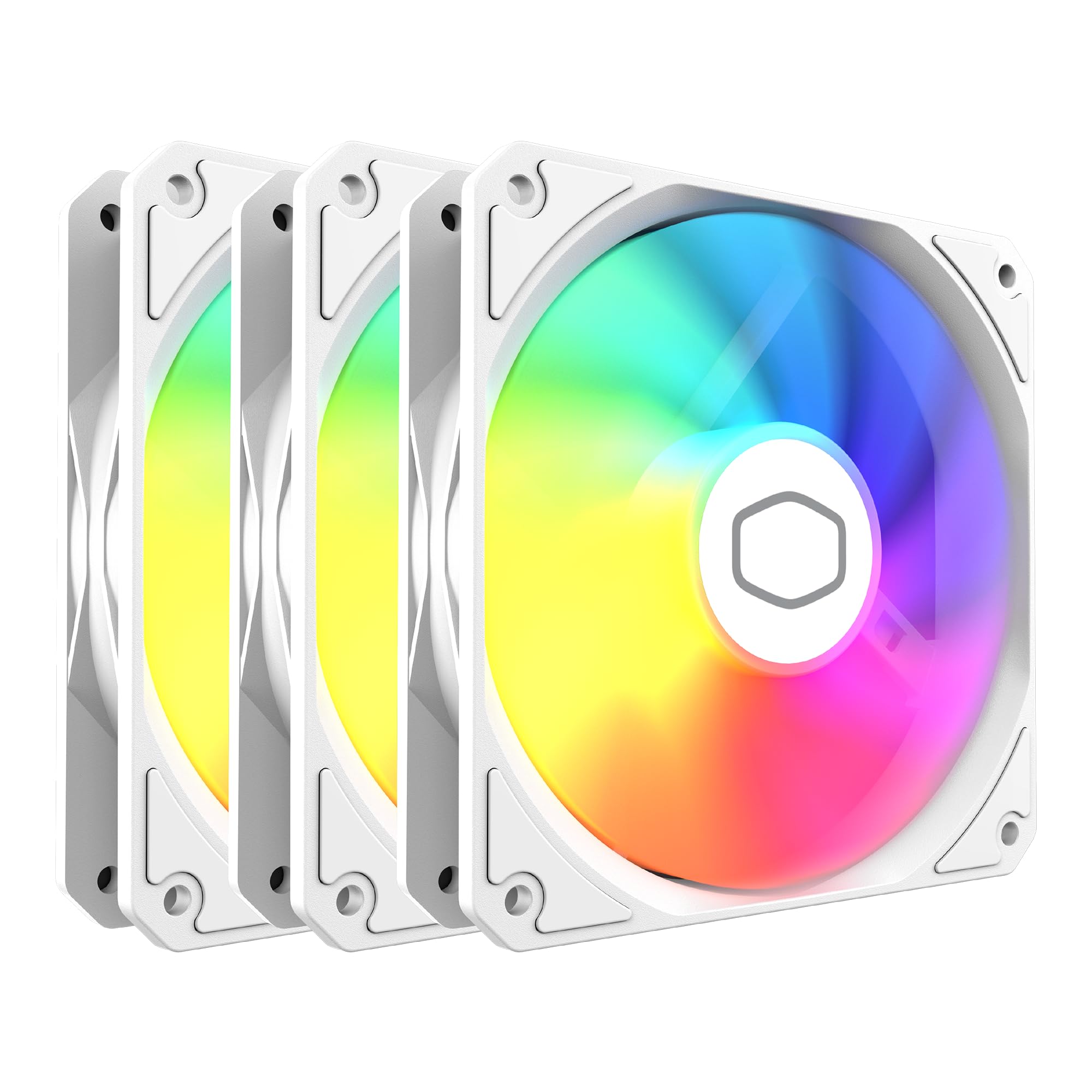 Cooler Master MF120 Lite White PC Case|Liquid Cooler|Air Cooler 3-Pack ...