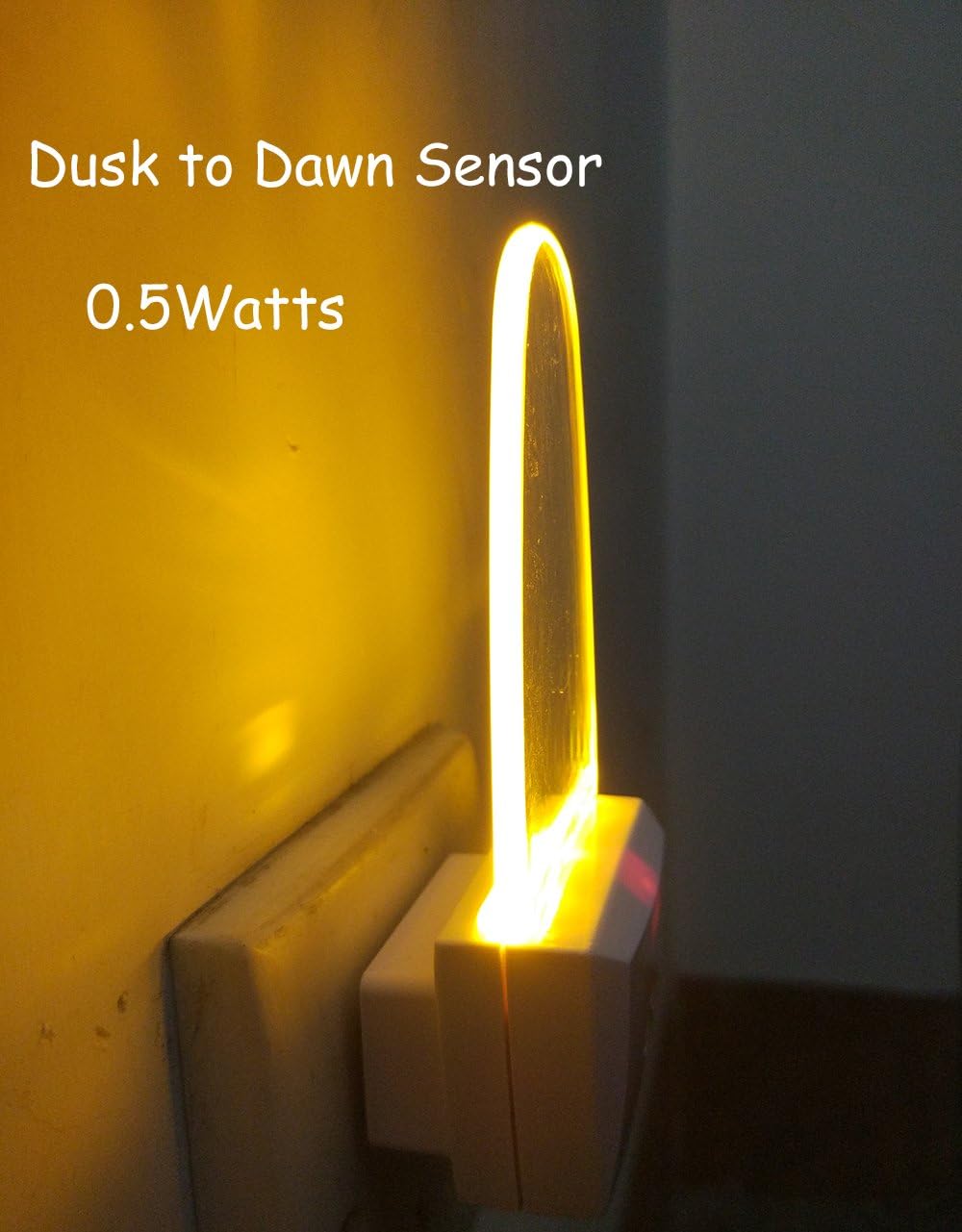 2 Pack LED Night Light, Dusk to Dawn Light Sensor, UK Plug in, Auto On ...