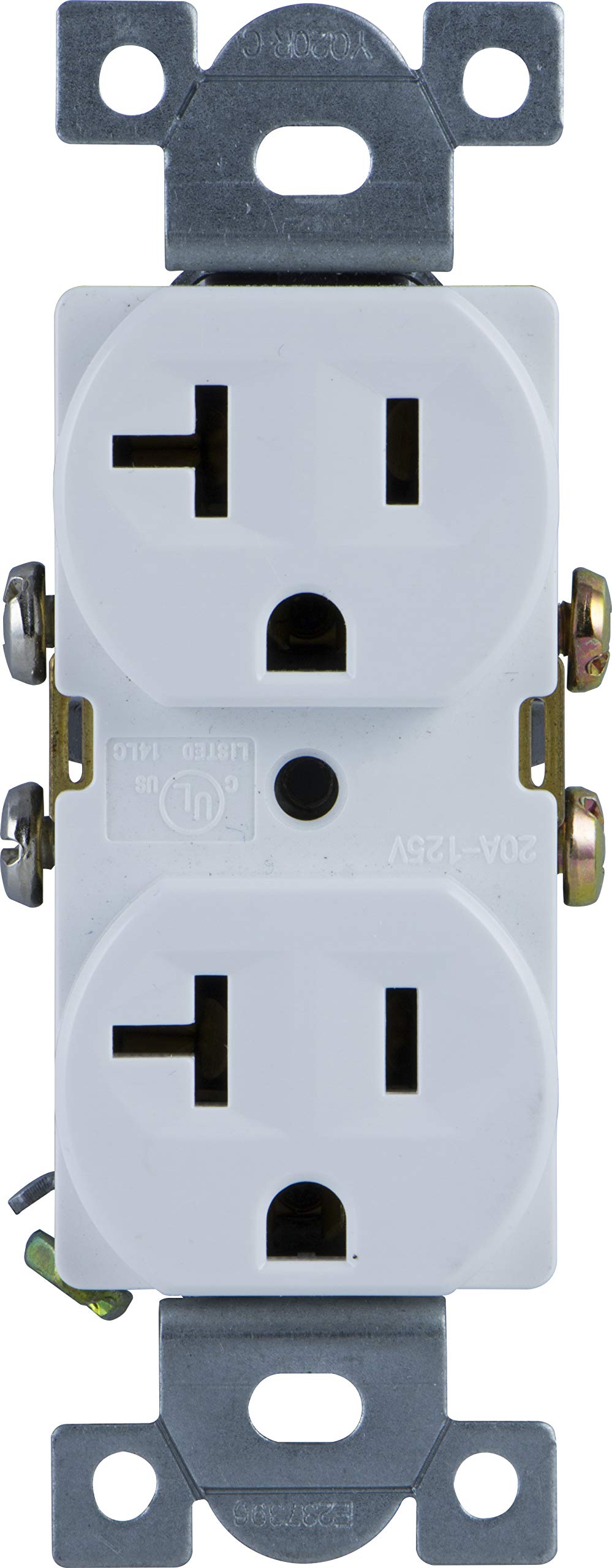 GE UltraPro Grounding Duplex, White, Wall Receptacle, Replacement ...