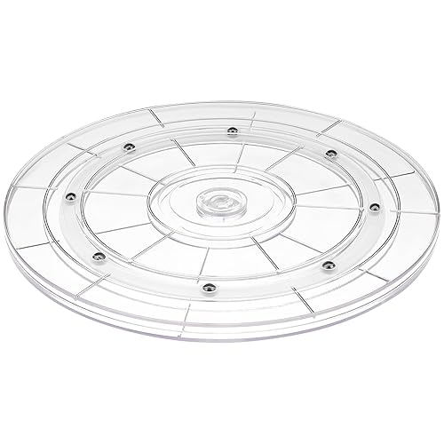 Kepfire 10 inch Acrylic Lazy Susan Turntable Clear Organizer Bearing ...