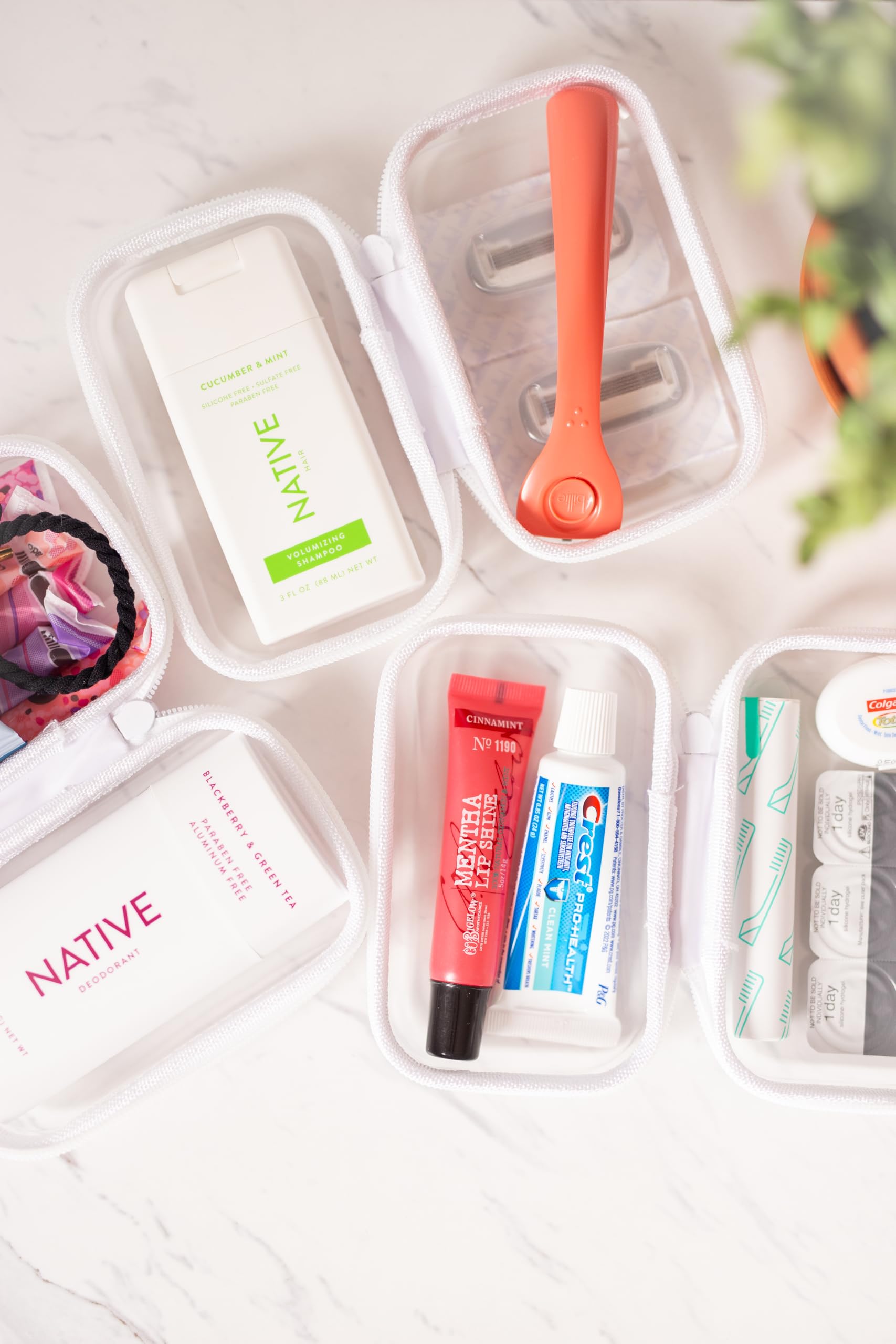 Maple & Lark Bliss Bins - Hard Sided Clear Zipper Case for Storage ...