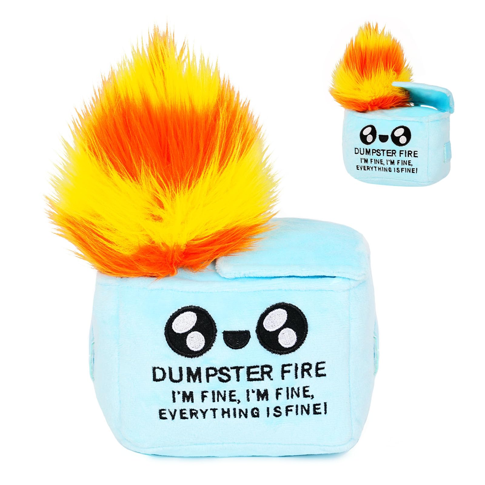nurie Emotional Support Dumpster Fire Plush, 9 Inch Emotional Dumpster ...