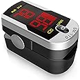 Amazon.com: Deluxe SM-110 Two Way Display Finger Pulse Oximeter with Carry Case and Neck/Wrist ...