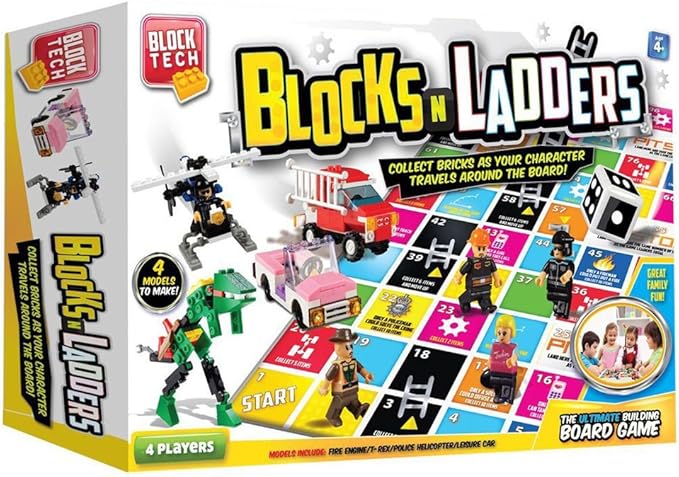 Block Tech Blocks 'n Ladders Ultimate Building Board Game: Amazon.co.uk ...
