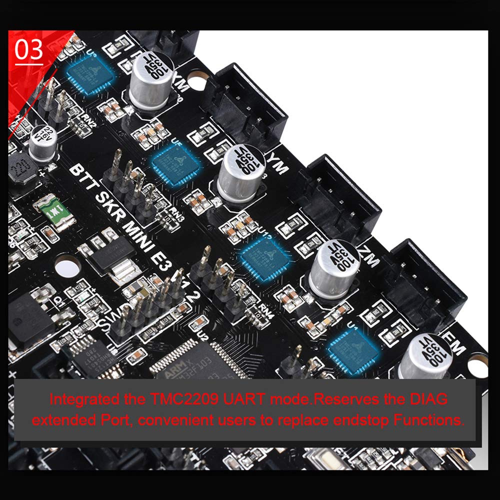BIGTREETECH DIRECT SKR Mini E3 V1.2 32Bit Control Board Instergrated ...