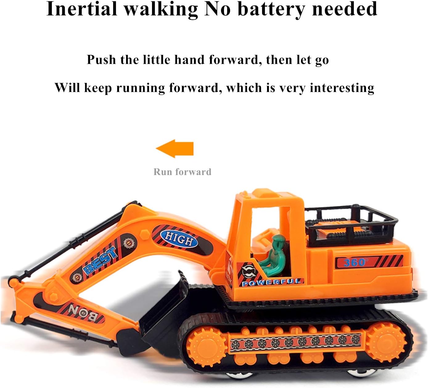Children’s Boy Toy Excavator Excavator Toy Construction Car Toddler ...