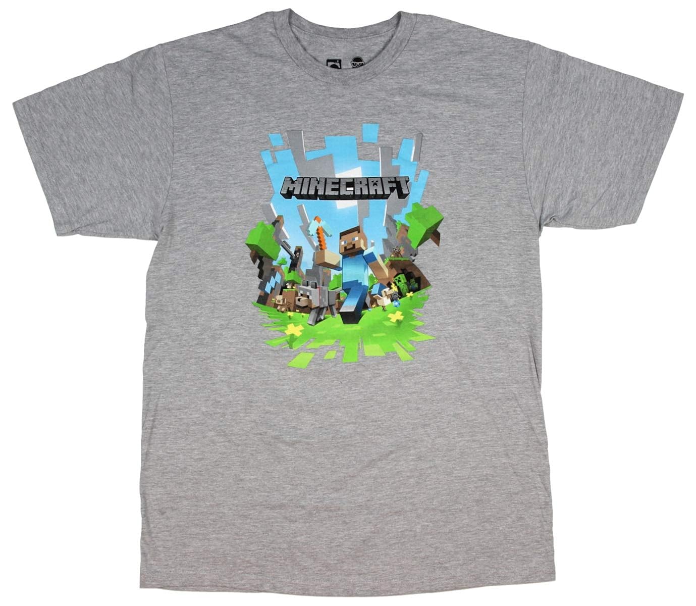 Buy Steve Creeper Minecraft Boys' Adventure Premium T-Shirt X-Small at ...