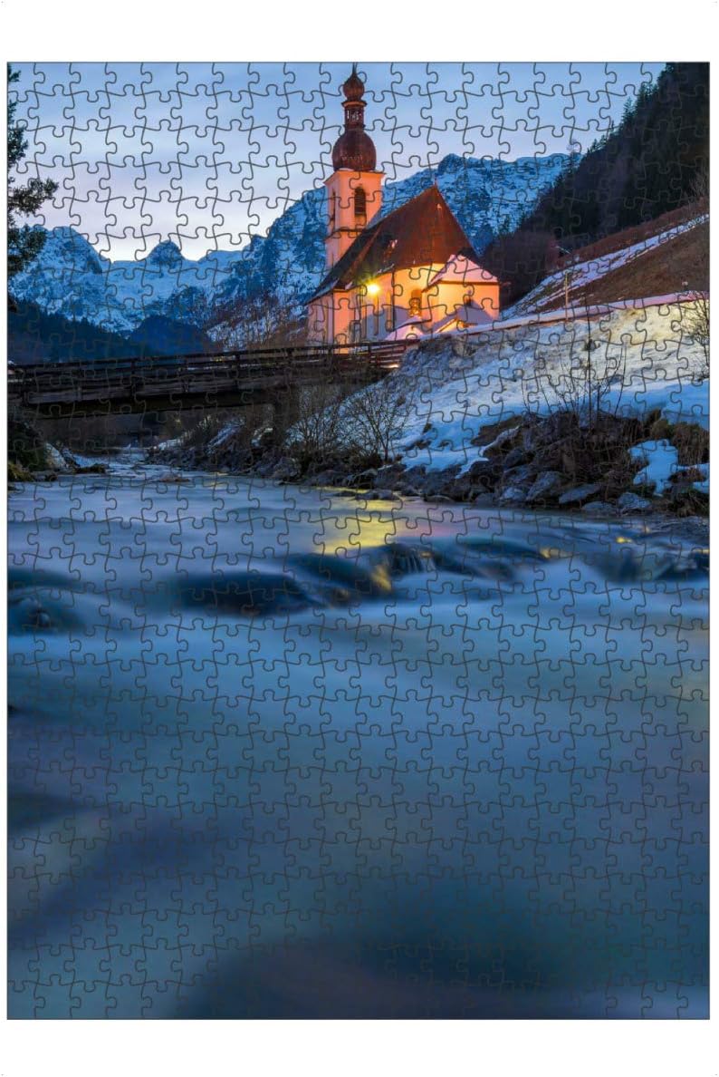 artboxONE Ravensburger-Puzzle L (500 Teile) Reise Wintertraum in Ramsau ...