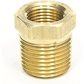 Amazon.com: FasParts 3/8" NPT Male NPT MIP MPT x 1/4" NPT Female FIP FPT Reducer Bushing Brass ...