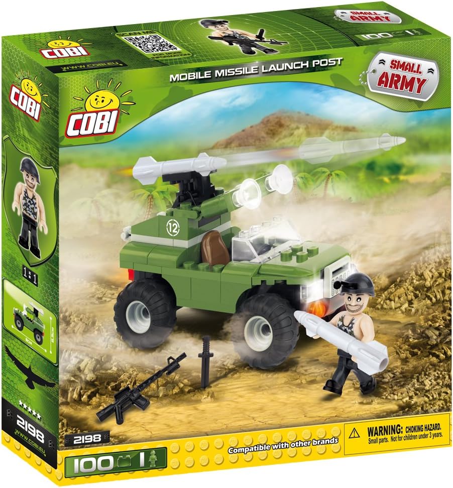 Amazon.com: COBI Small Army Mobile Missile Launch Post: Toys & Games