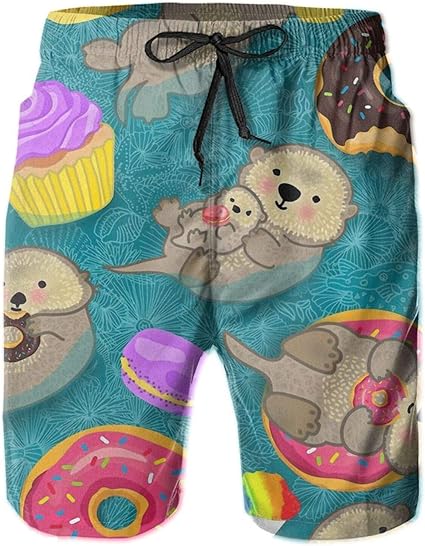 BNUJSAGIF Donut Cupcakes nueces significativas para bebé Men's Beach ...