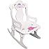 Amazon.com: Children's Personalized White Bright Butterfly Rocking ...