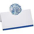 Amazon.com: Gift Boutique 100 Pack Sea Shell Place Cards Beach Wedding ...