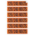 Amazon.com: 120-240 Volts Voltage Conduit Markers | Stickers | Decals ...