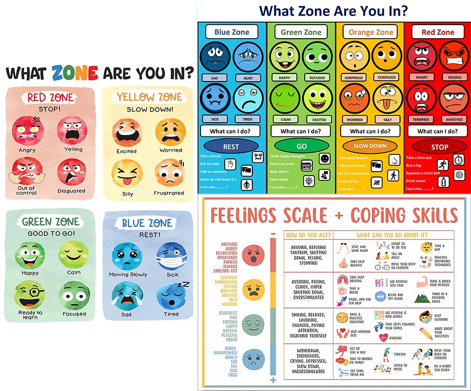 Mua CULION Zones of Regulation Poster, Feelings Posters, Feelings Chart ...