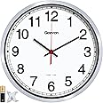 Amazon.com: Geevon 12 Inch Atomic Wall Clock - Self-Setting Analog ...