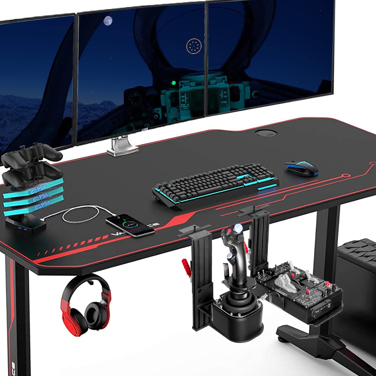 Mua Hikig 2 Pack Desk Mount for Flight Sim Joystick, Throttle, Hotas ...