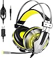 EKSA Stereo Noise Cancelling Over Ear Headphones Gaming Headset with ...