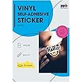Amazon.com: PPD 50 Sheets Inkjet Creative Media Matte Self Adhesive ...