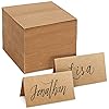 Juvale 200 Pack Kraft Paper Place Cards for Table Setting - Blank Name ...