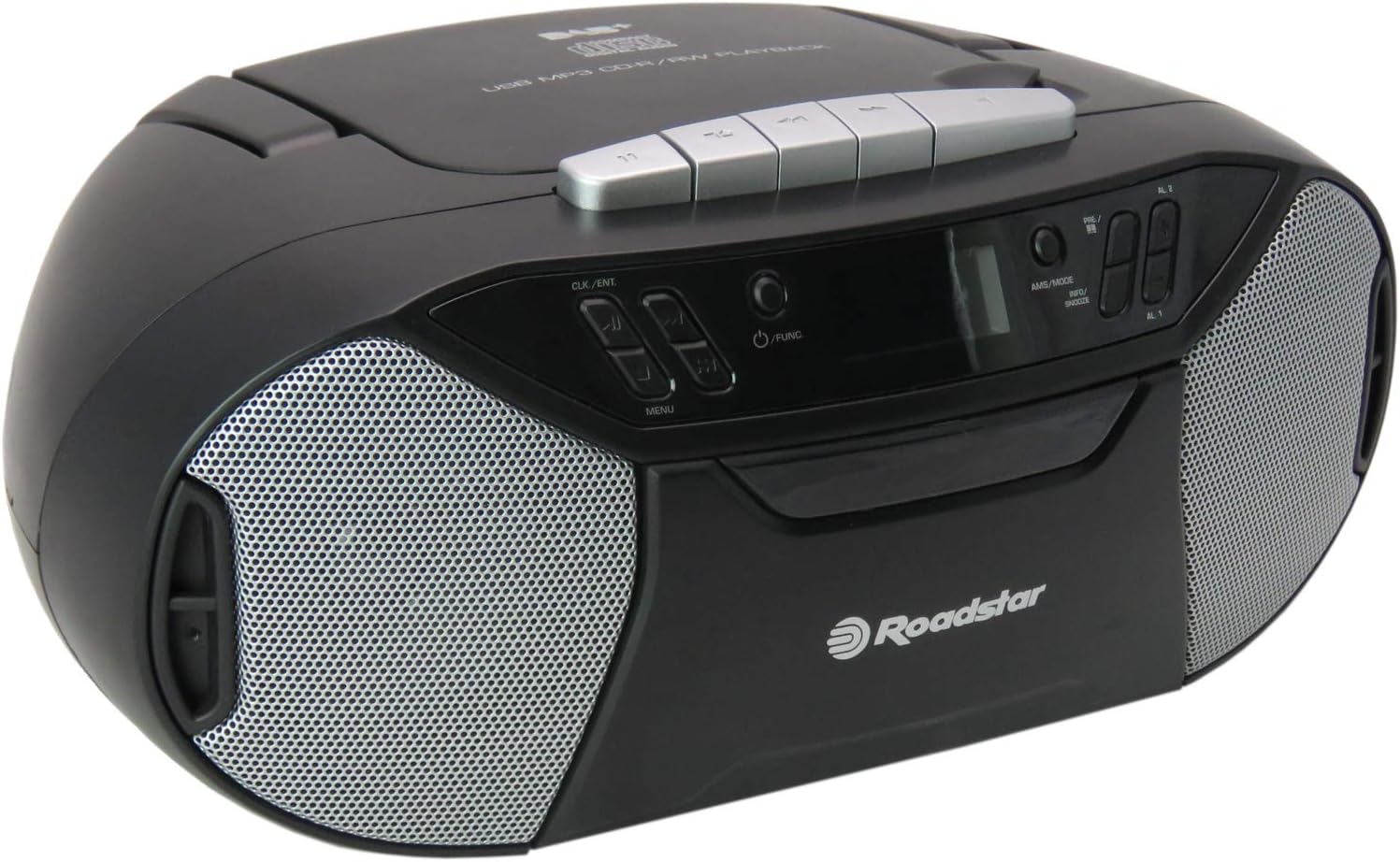 Roadstar RCR-777UD+ FM/DAB + Radio, CD Player & Cassette Tape Player ...